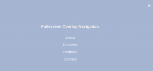 Two Methods of Full Screen Overlay Navigation