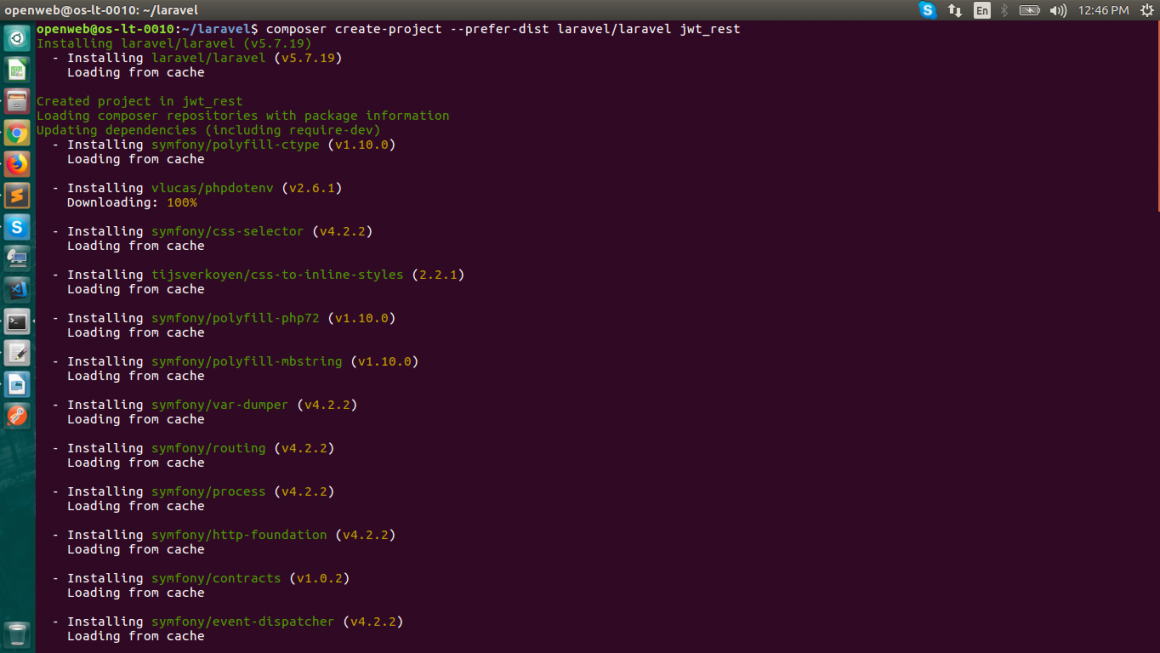 Restful API In Laravel 5.5 Using Jwt Authentication in Ubuntu
